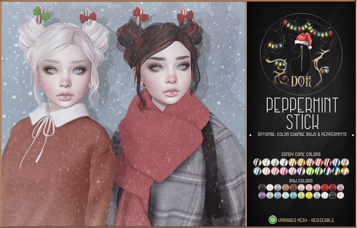 Second Life Marketplace - . Doe . Peppermint Sticks . Fatpack plus